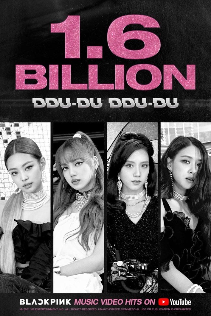 BLACKPINK's 'DDU-DU DDU-DU' MV Has Reached 1.6 Billion Views - ZAPZEE ...