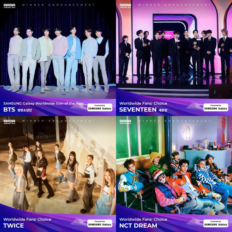 Winners of 2023 MAMA Awards Day One: BTS, TWICE, NCT DREAM, SEVENTEEN and More - ZAPZEE ...
