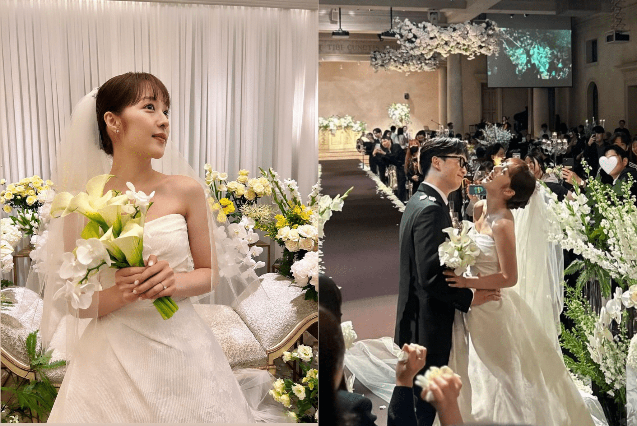 Kim Bo Ra, Yoon Ji Yoo, and Song Seung Hyun Celebrate Rainy Wedding Day ...