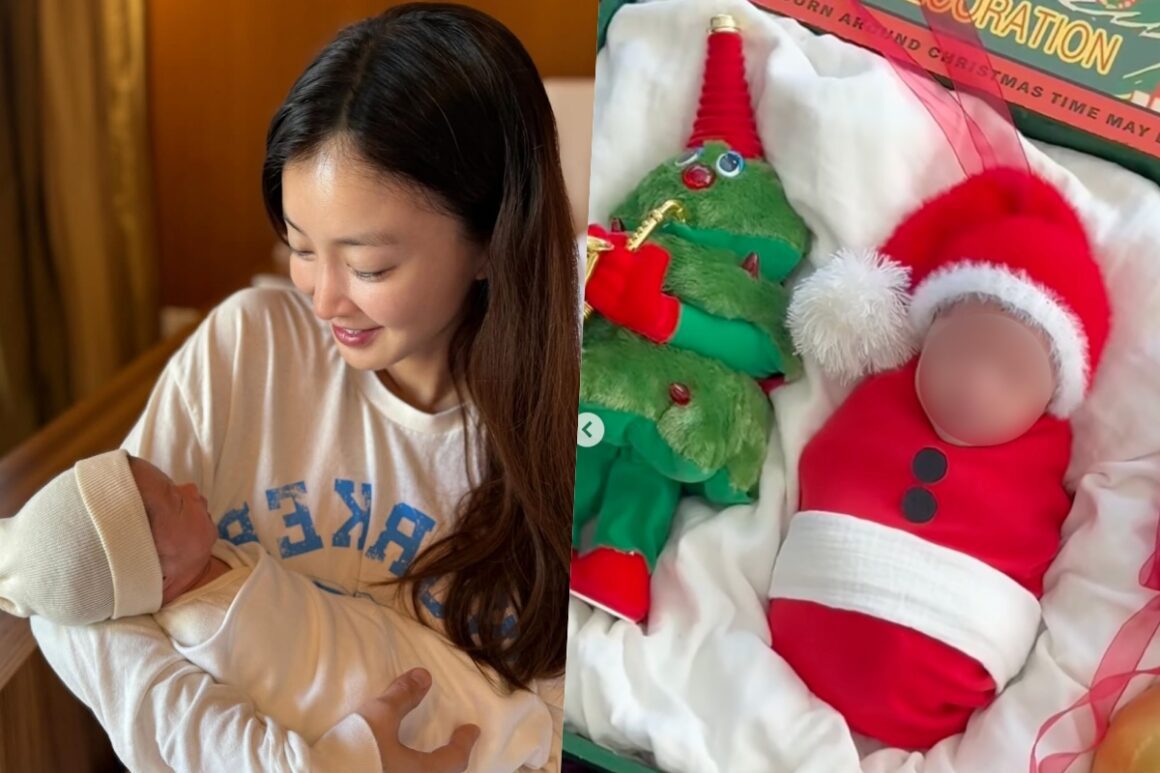 Lee Si Young Faces Backlash Over Her Newborn's Christmas-Themed Baby Photo