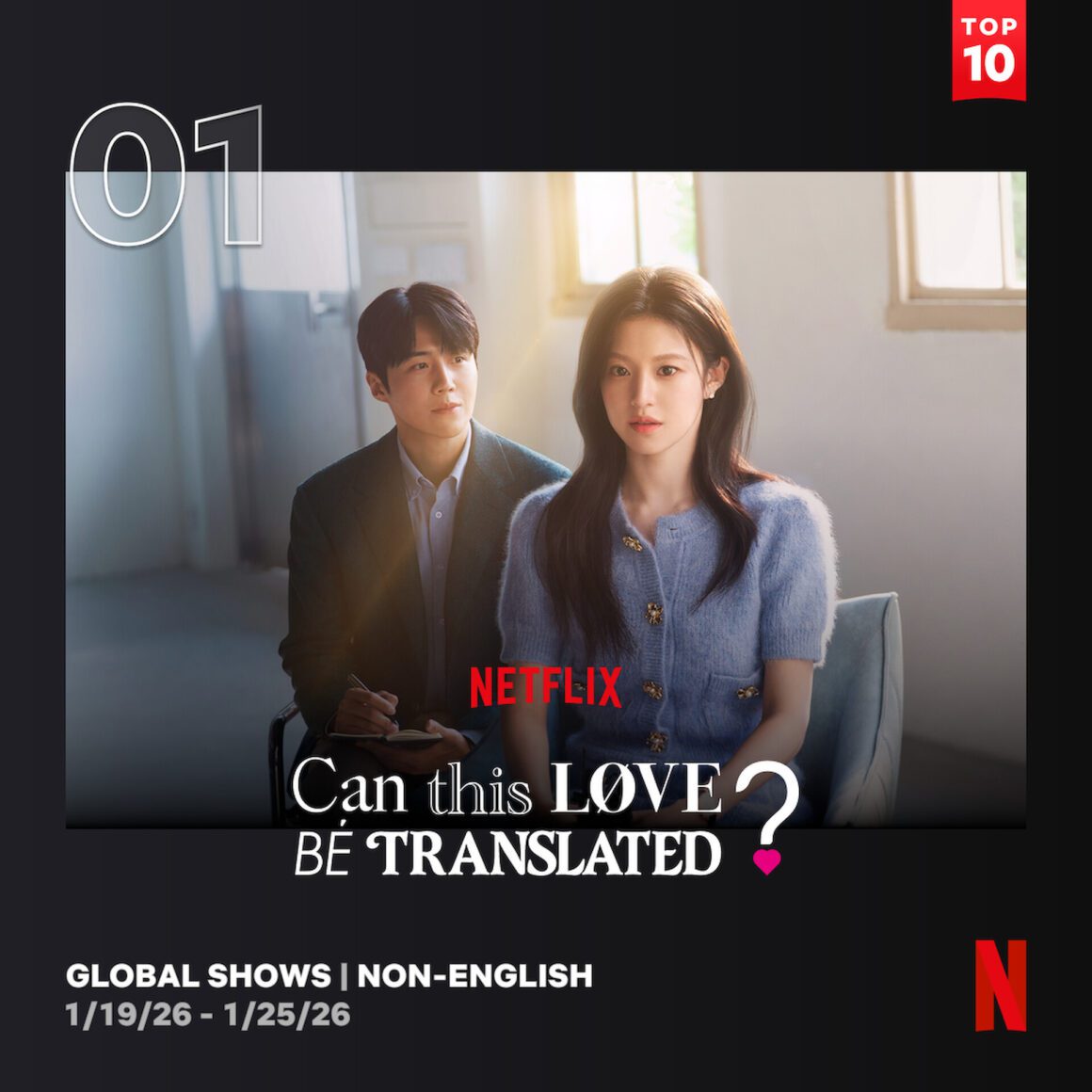 'Can This Love Be Translated?' Tops Netflix Global Non-English Chart in ...